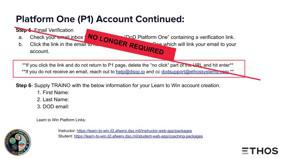 Platform One Onboarding for ATG Learners – Department of Defense